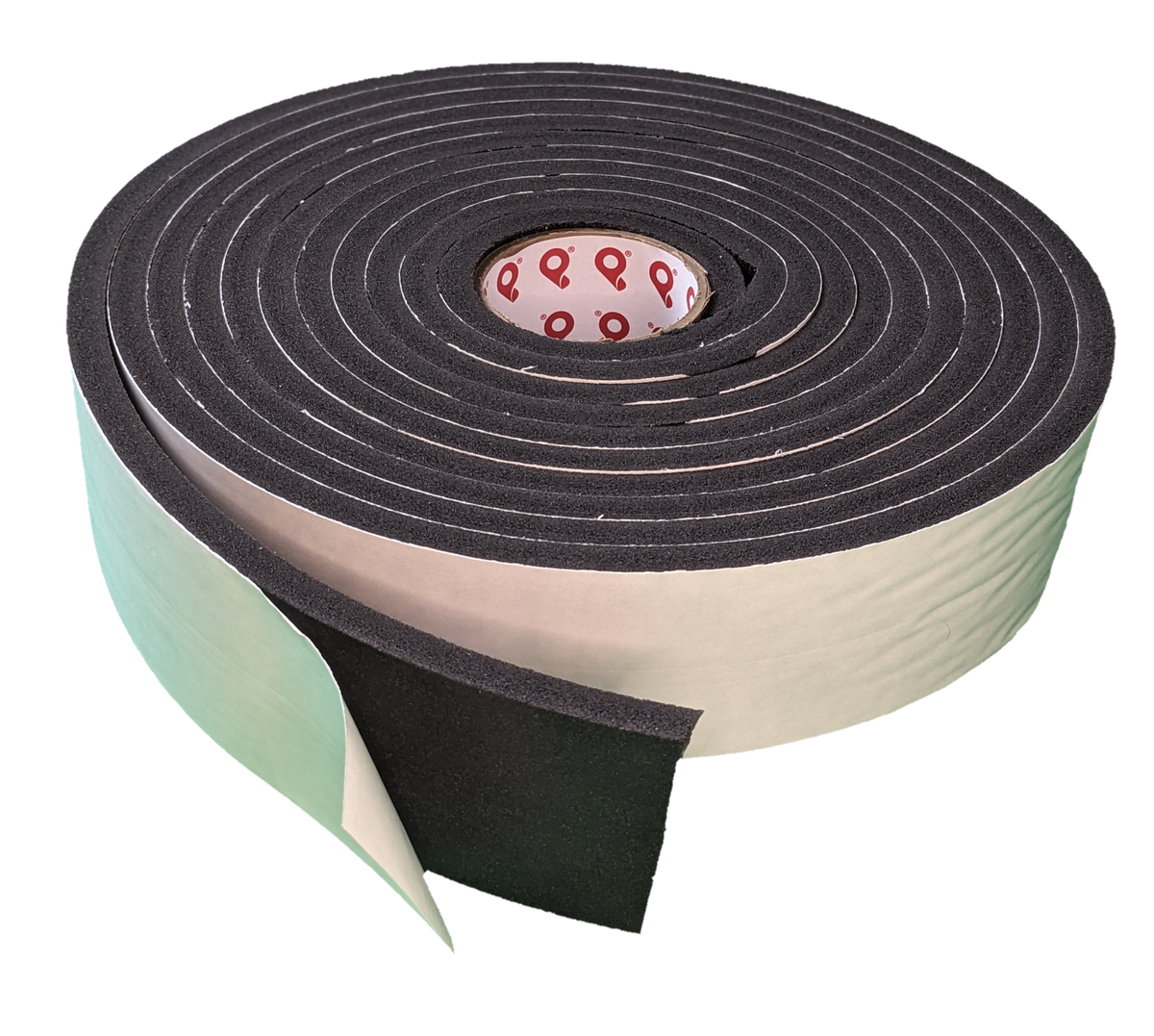 PVC Vinyl Foam Weatherstripping, 3/4” Width x 50’ Length, Black — Pres-Bond